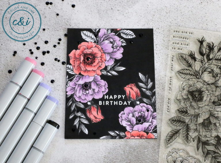 Beautiful Flowers & Copic Technique | Color and Ink